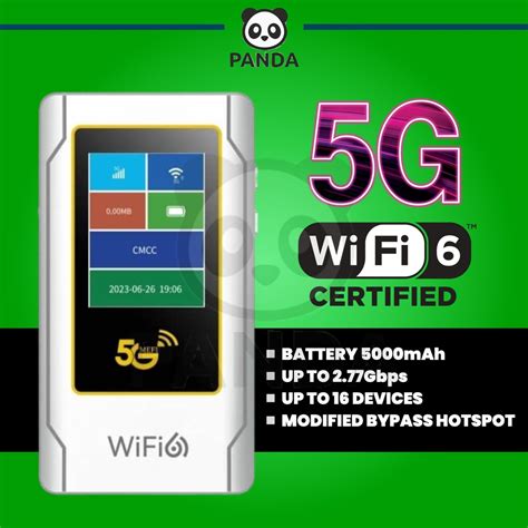 Modified 5g Mifi Wifi6 High Speed Up To 2 77gbps Mod 5g Pocket Modem Unlimited Hotspot Router