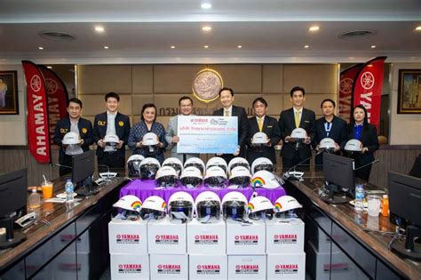 โลกธุรกิจ ยามาฮ่า มอบหมวกกันน็อก 200 ใบ ให้กับกรมการขนส่งทางบก