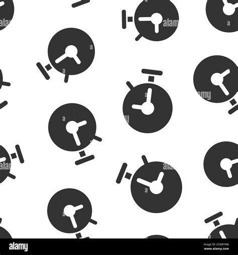 Clock Icon In Flat Style Watch Vector Illustration On White Isolated