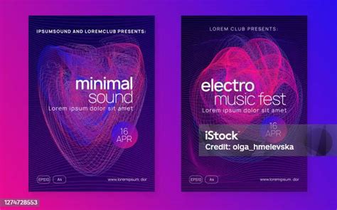 Dj 이벤트 네온 전단지 테크노 트랜스 파티 전기 댄스 음악 전자 사운드 클럽 페스트 포스터 포스터에 대한 스톡 벡터 아트 및 기타 이미지 Istock