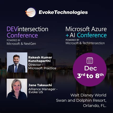 Devintersection Microsoft Devintersection2023 Aiconference Azure Evoke Technologies
