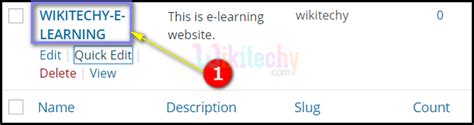 wordpress edit categories wordpress tutorial wikitechy
