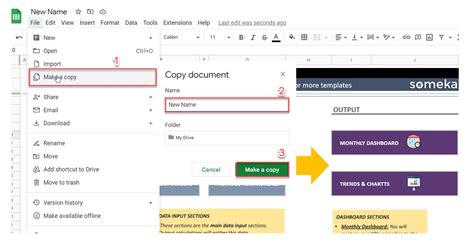 Procurement KPI Dashboard Google Sheets Template Dynamic Key Performance Indicator Dashboard