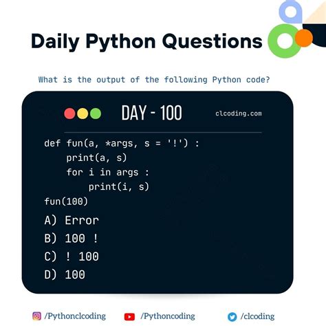 Daily Python Questions 0 To 100 Days