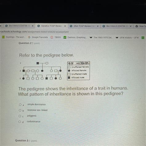 Polygenic Inheritance Pedigree