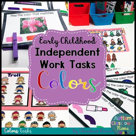 color matching file folder games independent work tasks for special