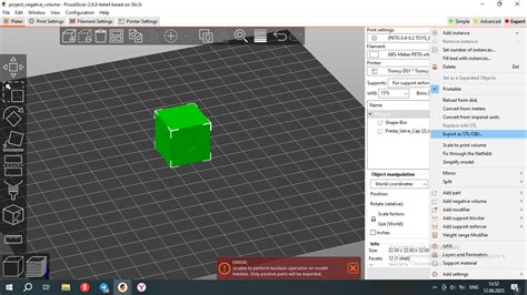 Negative Volume · Issue 10792 · Prusa3dprusaslicer · Github