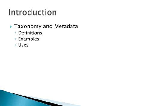 Taxonomy And Metadata Pptx Databases Computer Software And Taxonomy And Metadata Pptx Databases Computer Software And
