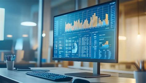 Ai Generated Business Dashboard Stock Illustration Illustration Of