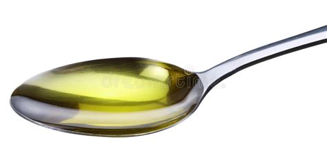 Measuring Tablespoon Of Olive Oil Stock Image Image Of Measuring