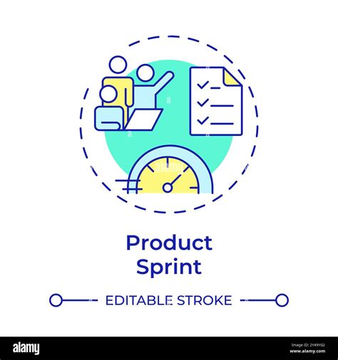 Product Sprint Multi Color Concept Icon Stock Vector Image And Art Alamy
