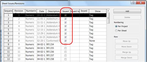 Create New Revit Revision Sequences With Ideate Bimlink