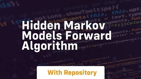 Hidden Markov Models Forward Algorithm Youtube