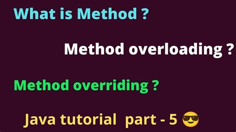 What Is A Method In Java In Telugu Method Overloading Method