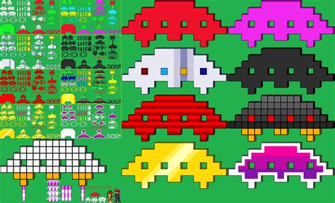Space Invaders Sprite Sheet By Genoforsmash On Deviantart