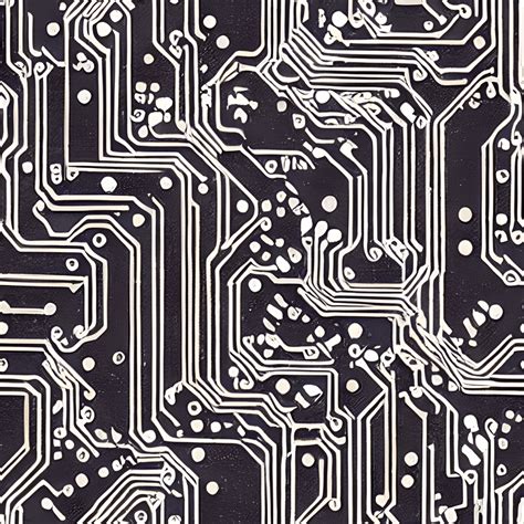 Cyberpunk Circuit Board Pattern · Creative Fabrica