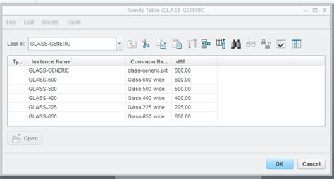 Table Pattern In Assembly With Part Dimensional Co Ptc Community