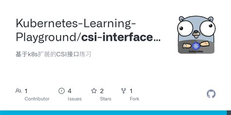 GitHub Kubernetes Learning Playground csi interface study 基于k8s扩展的CSI接口练习