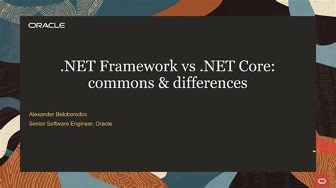Net Framework Vs Net Core 31 Commons And Differences Ppt