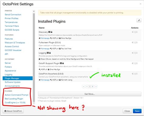 OctoPrint Anywhere Installs Fine But Isn T Seen As A Plugin Issue Kennethjiang OctoPrint