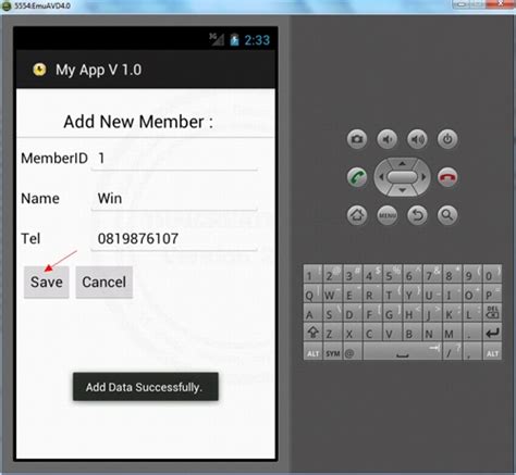 android add insert data to sqlite database android sqlite