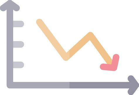 Declining Line Graph Vector Icon Design Vector Art At Vecteezy