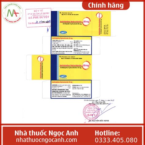 Thuốc Amitriptyline Hydrochloride 25mg Savi Là Thuốc Gì Giá Bao Nhiêu