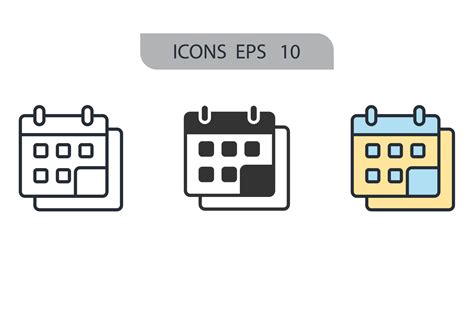 Scheduling Icons Symbol Vector Elements For Infographic Web 10054589