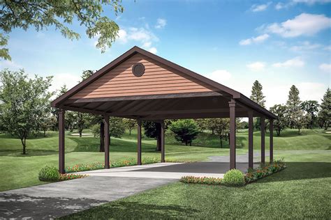 Open Carport With 4 Car Capacity 720020da Architectural Designs