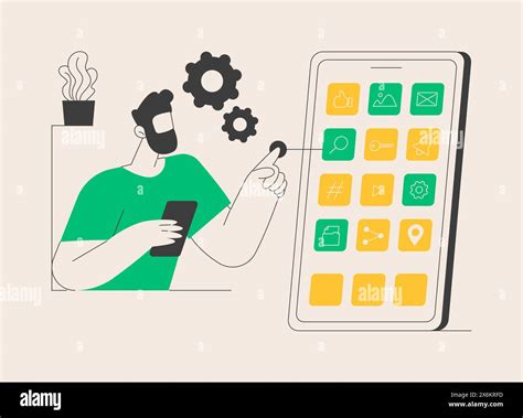 Native Mobile App Abstract Concept Vector Illustration Stock Vector Image Art Alamy