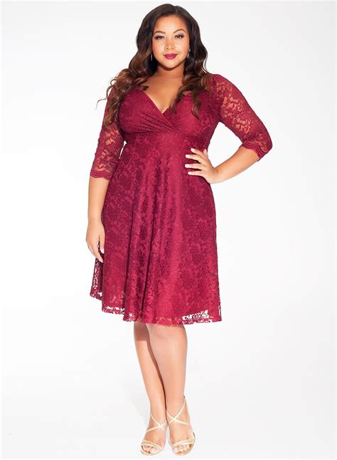 7luxury Women S Plus Size Lace Dresses Second Camp