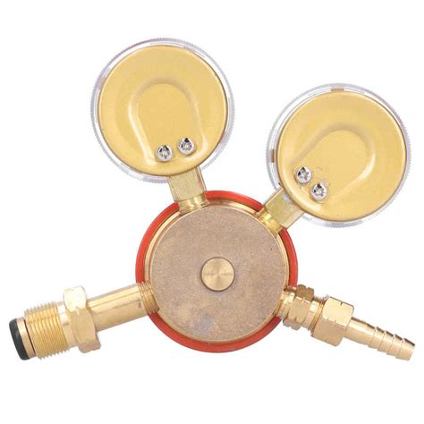 Propane Gas Regulator All Brass Pressure Gauge Reg Grandado