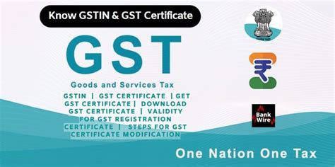Gst Identification Number Gstin And Gst Certificate Goods And Service Tax Digital Signing