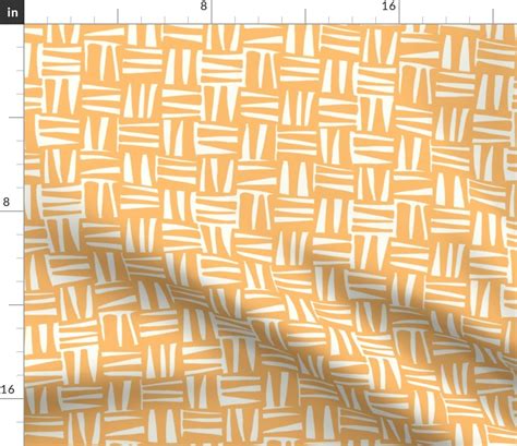 Hand Drawn Crosshatch Basket Weave Fabric Spoonflower