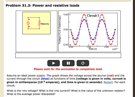 Solved Problem 31 3 Power And Resistive LoadsPlease Wait Chegg Com
