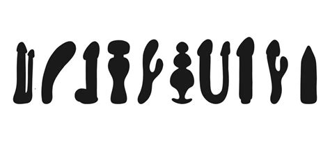 Premium Vector Set Of Silhouettes Of Sex Toys Vibrators Silhouettes Toys For Adults Vector