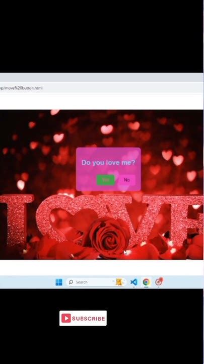 Movable Button Love Tranding Htmlcssjavascript Coading