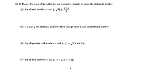 Solved 9 8 Points For Each Of The Following Use A