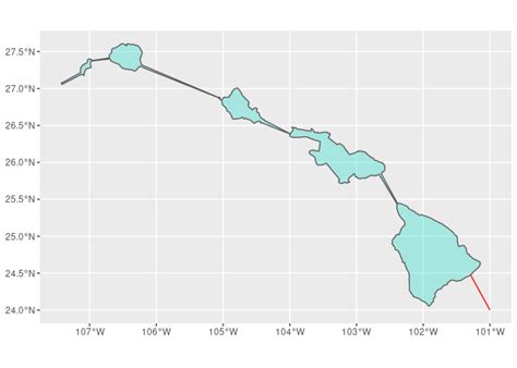 r daisychain connect multiple polygons by single nearest points stack overflow