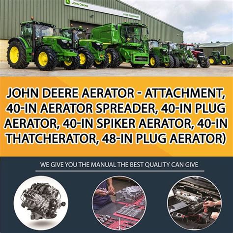 John Deere Aerator Attachment 40 In Aerator Spreader 40 In Plug