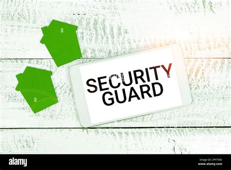 Text Caption Presenting Security Guard Business Idea Tools Used To Manage Multiple Security