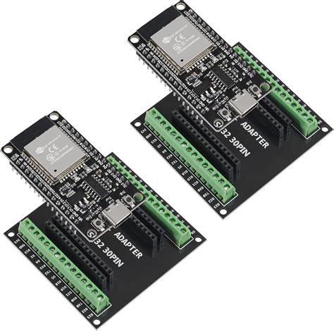 2 Juegos De Placa De Desarrollo Esp Wroom 32 Esp32 Esp 32s Cp2102 Wifi Bluetooth De Ultra Baja