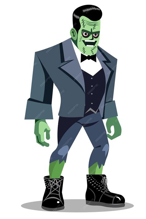 Premium Vector Frankenstein Halloween Cartoon Character