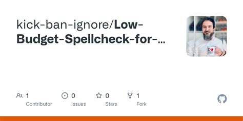 Github Kick Ban Ignorelow Budget Spellcheck For Python