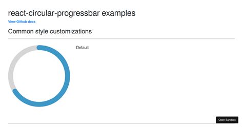 Base React Circular Progressbar Examples Forked Codesandbox