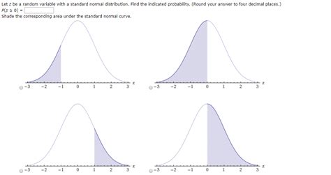 Solved Let Z Be A Random Variable With A Standard Normal Chegg Com