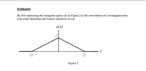 Solved Problem4 By First Expressing The Triangular Signal