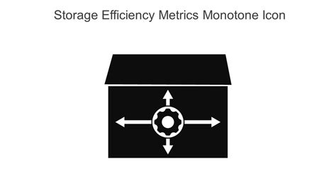 Storage Efficiency Metrics Monotone Icon In Powerpoint Pptx Png And Editable Eps Format Ppt