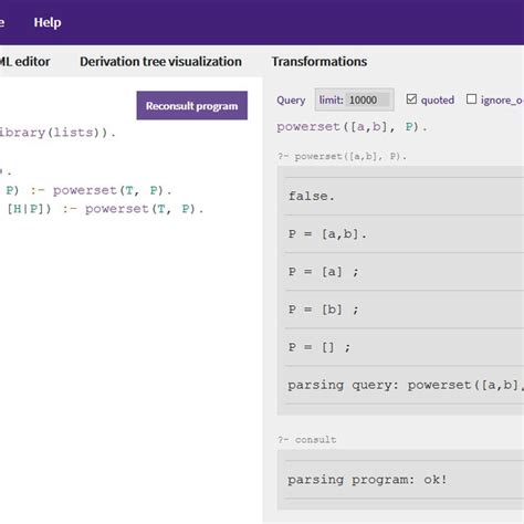 Graphical Derivation Tree Generated By Tau Prolog Download Scientific Diagram