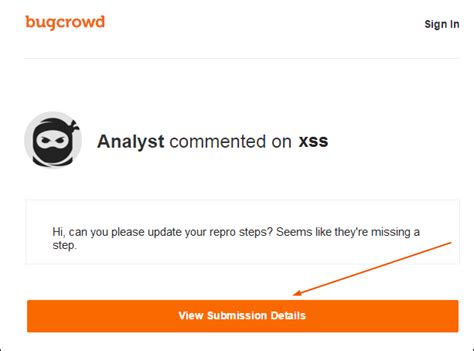 Commenting On A Submission Bugcrowd Docs